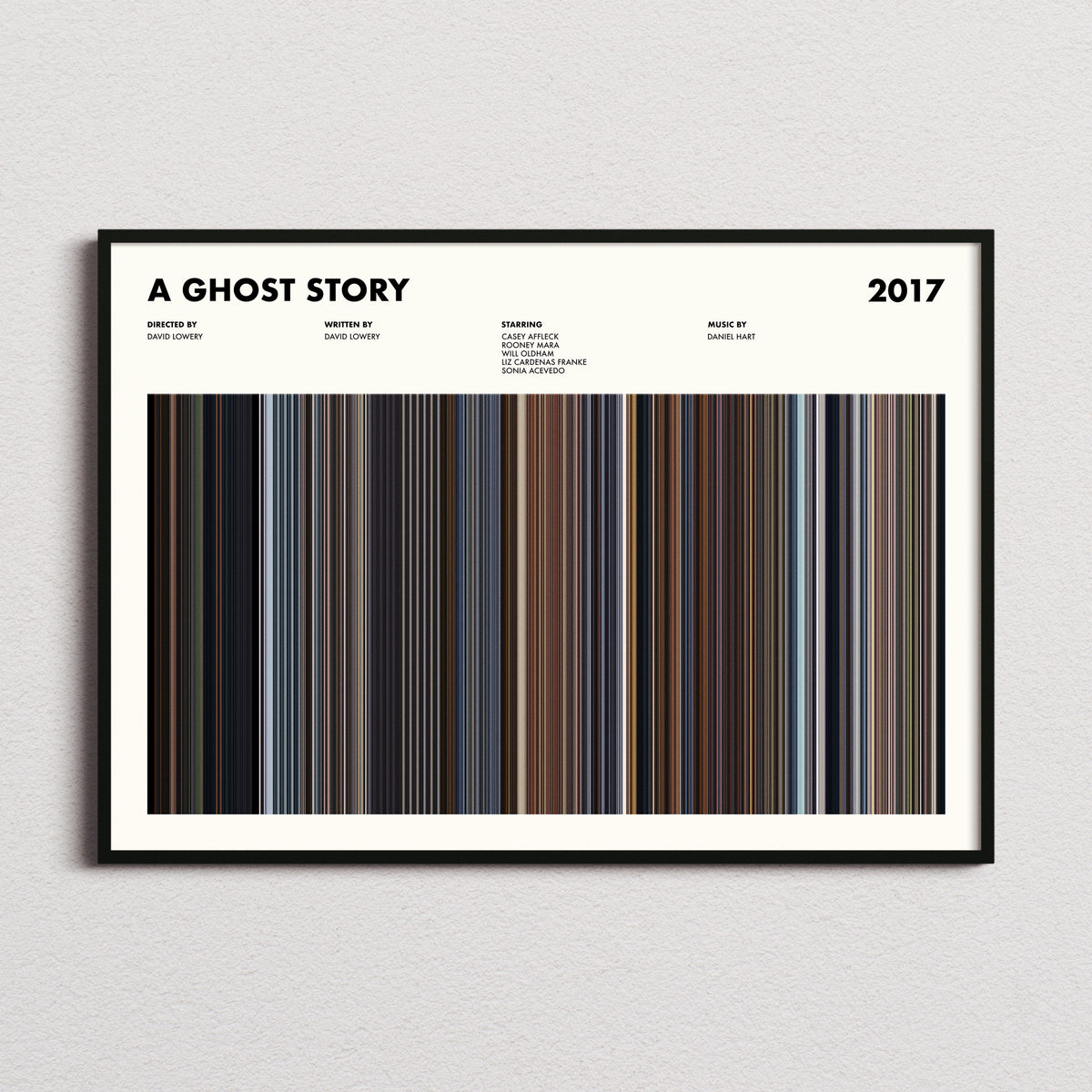 A Ghost Story Movie Barcode Poster — Movie Hues