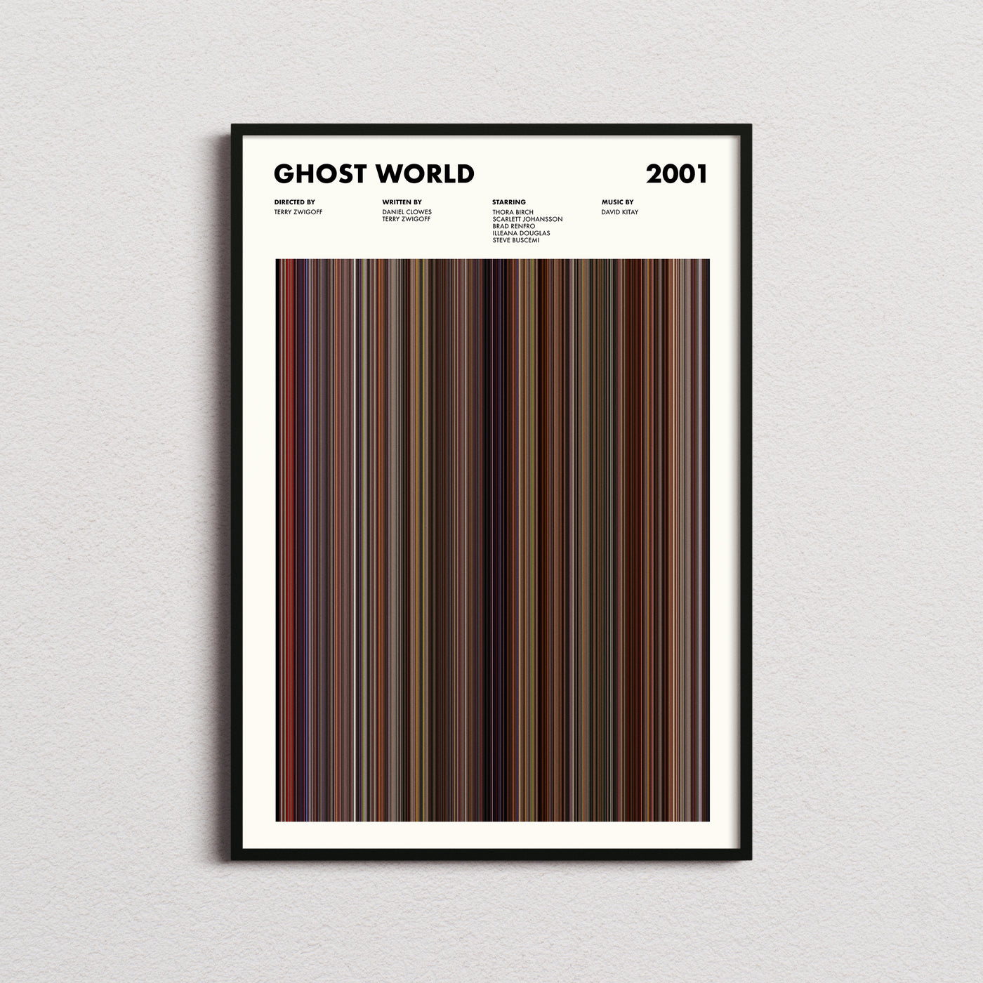 Ghost World Movie Barcode Poster — Movie Hues