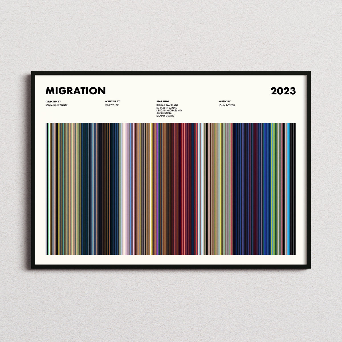 Migration Movie Barcode Poster — Movie Hues