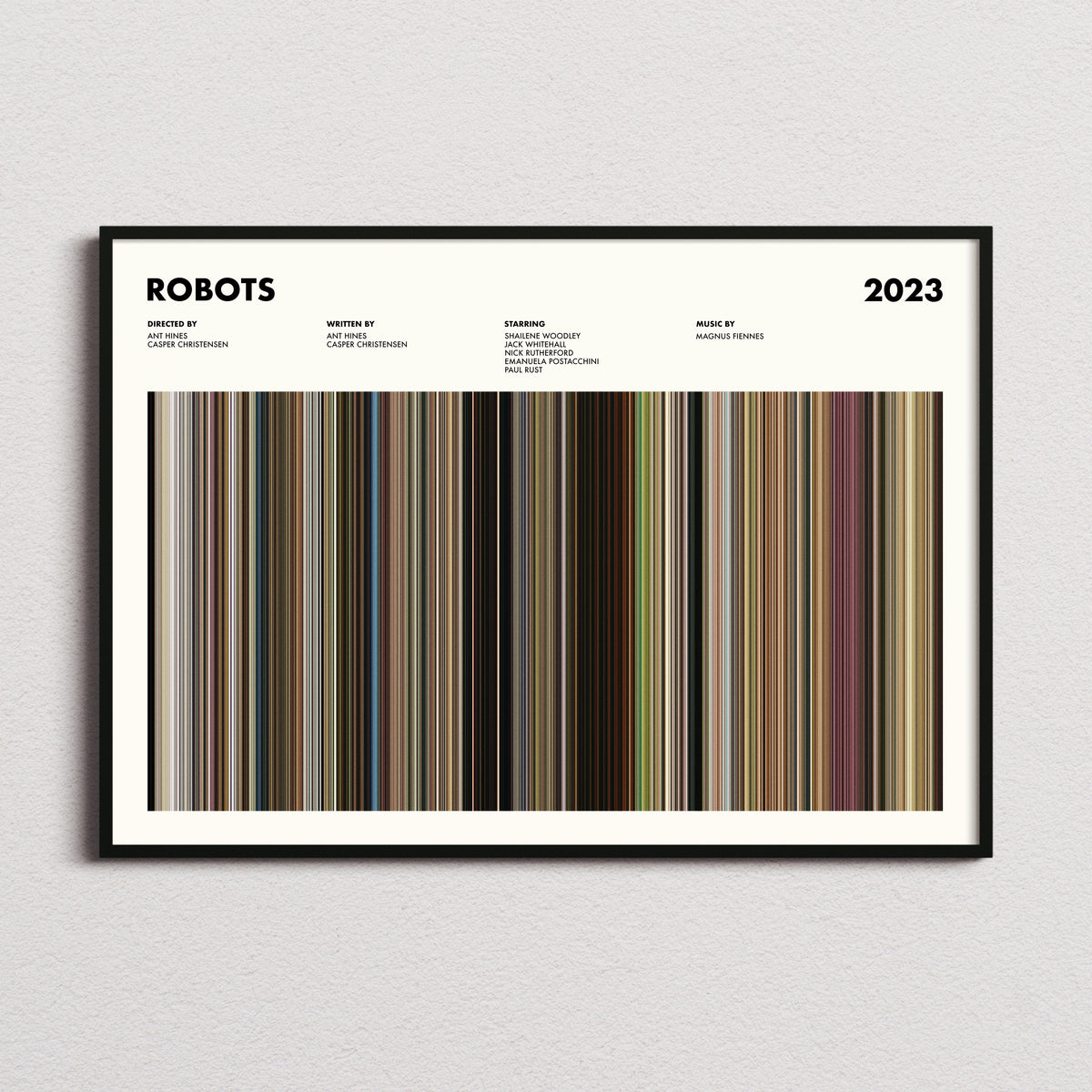 Robots 2023 Movie Barcode Movie Barcode Poster — Movie Hues