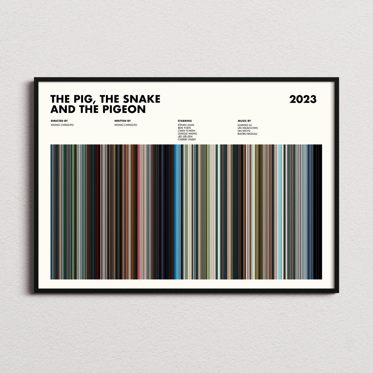 The Pig The Snake And The Pigeon Movie Barcode Movie Barcode Poster ...
